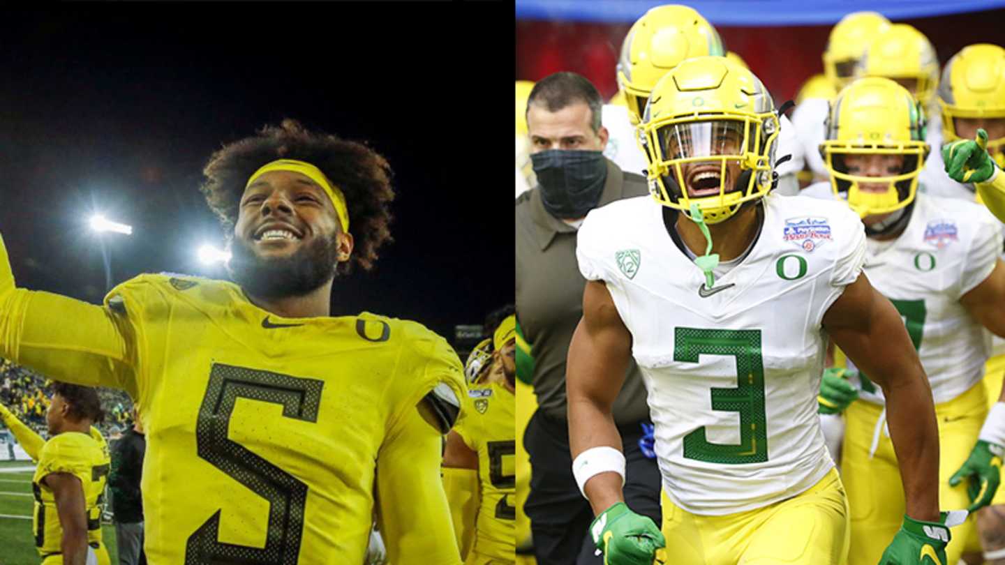 Oregon Ducks DE Kayvon Thibodeaux and WR Johnny Johnson III to ...
