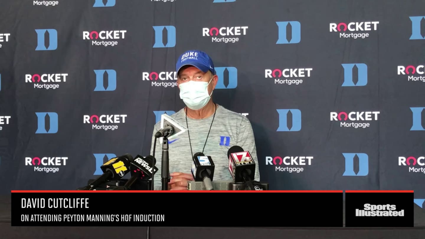 David Cutcliffe on Attending Peyton Manning's HOF Induction - Sports ...