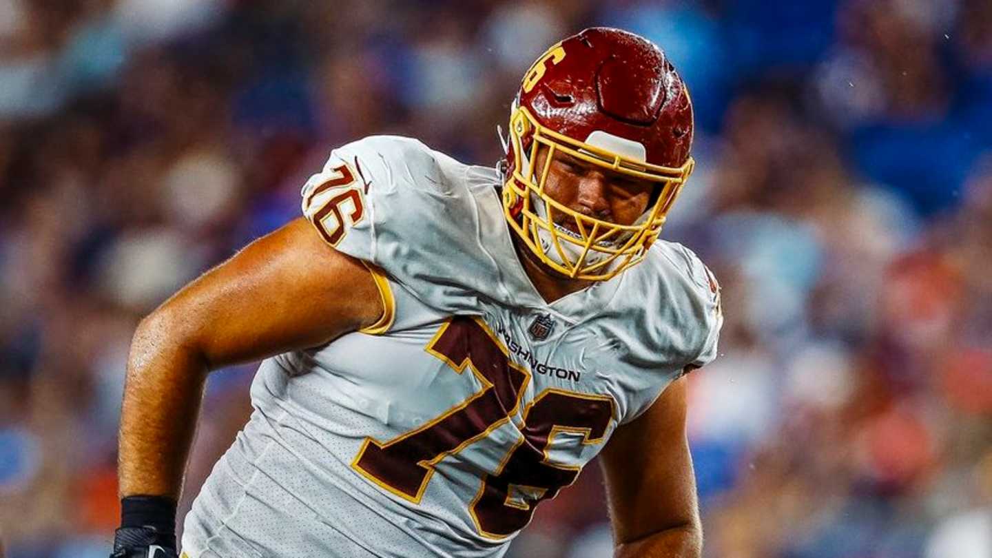 Washington Football Team Offensive Tackle Sam Cosmi Out with Ankle ...