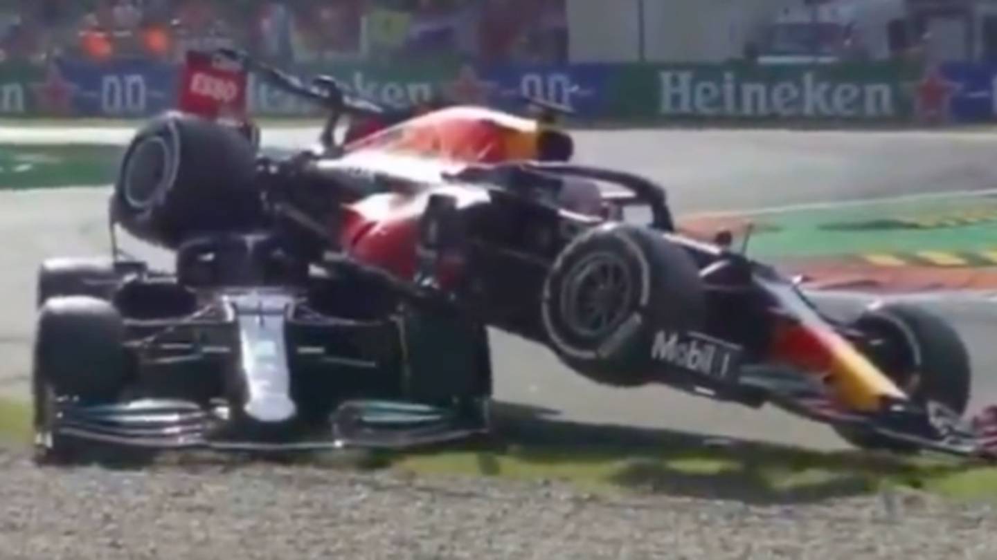 Lewis Hamilton crash: Max Verstappen out of Italian GP (VIDEO) - Sports ...