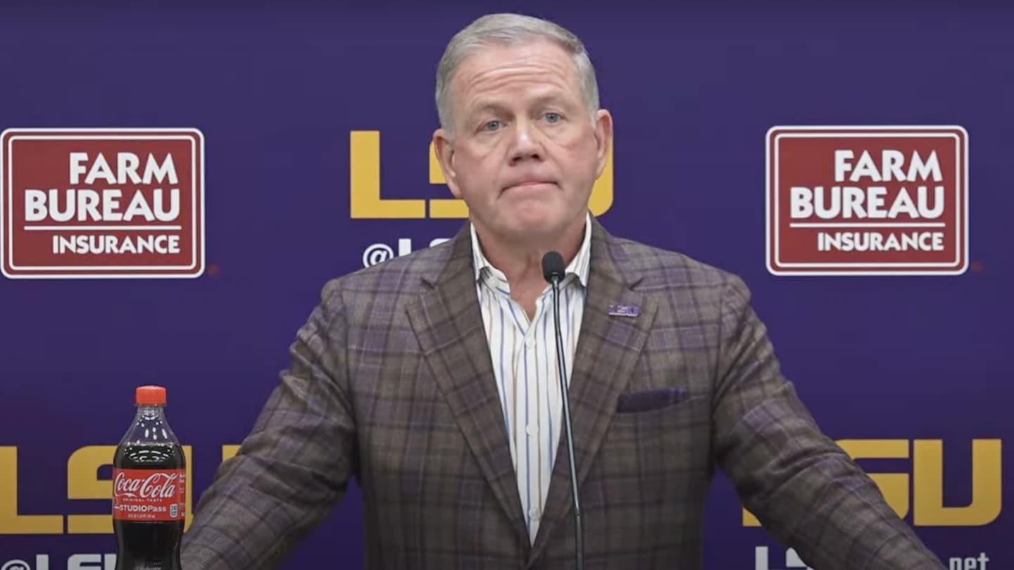 LSU Football Head Coach Brian Kelly Previews SECCG vs Georgia - Sports ...