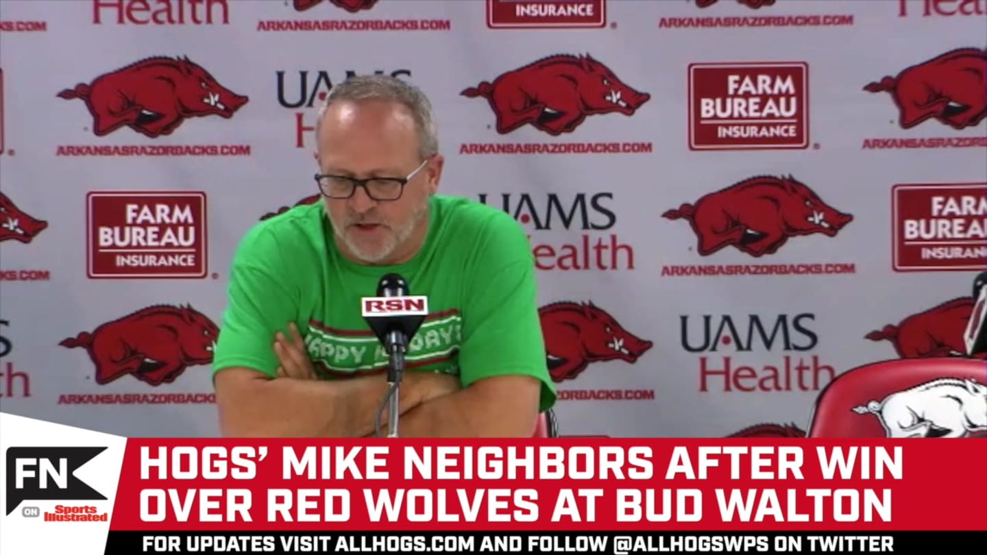 Hogs' Mike Neighbors After Arkansas State - Sports Illustrated All Hogs ...