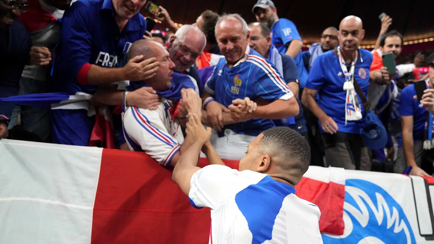 France’s Kylian Mbappe Drills Fan With Warmup Shot at World Cup ...