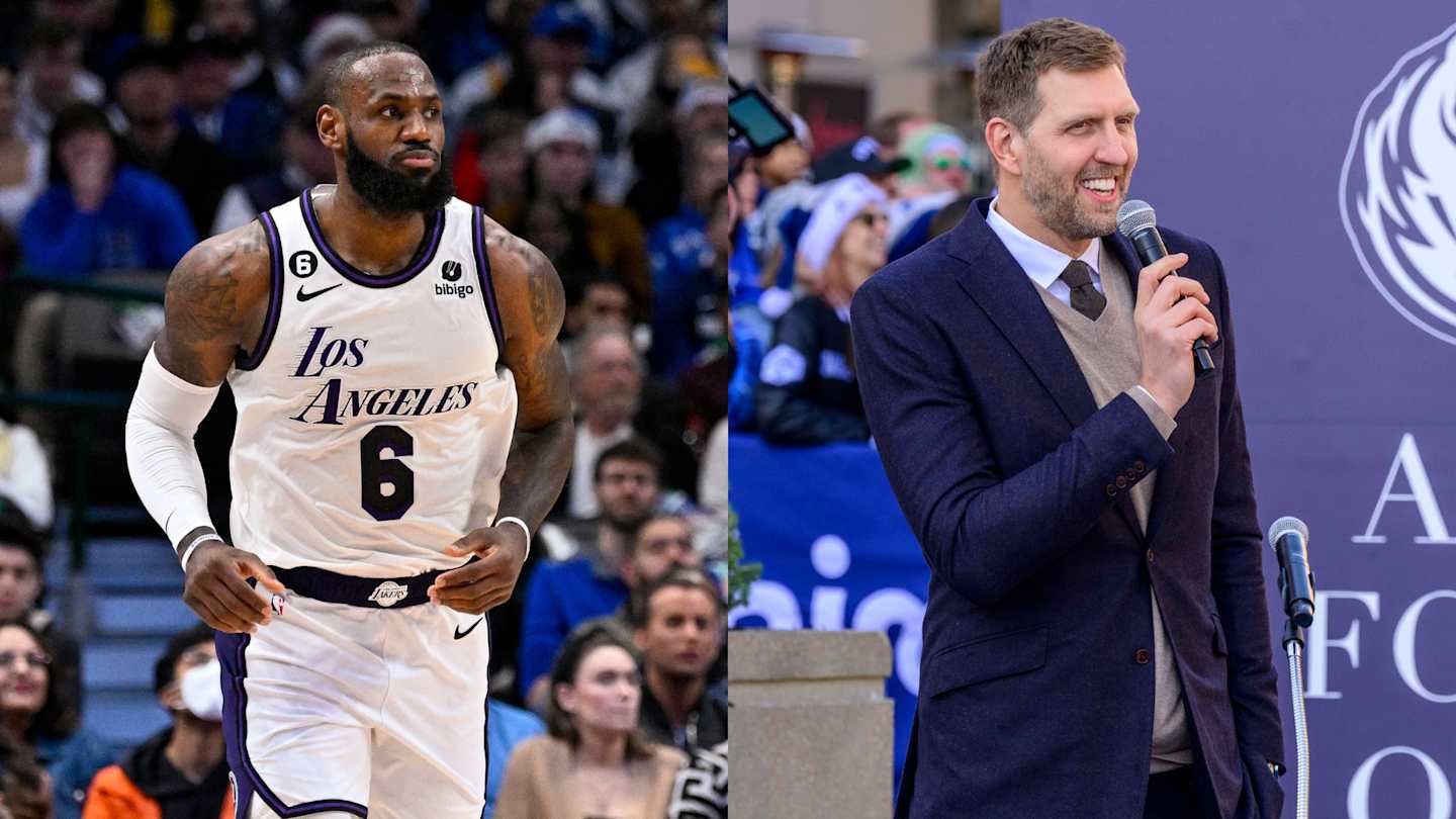 'A Legend, An Icon': Los Angeles Lakers' Star LeBron James Praises Dirk ...