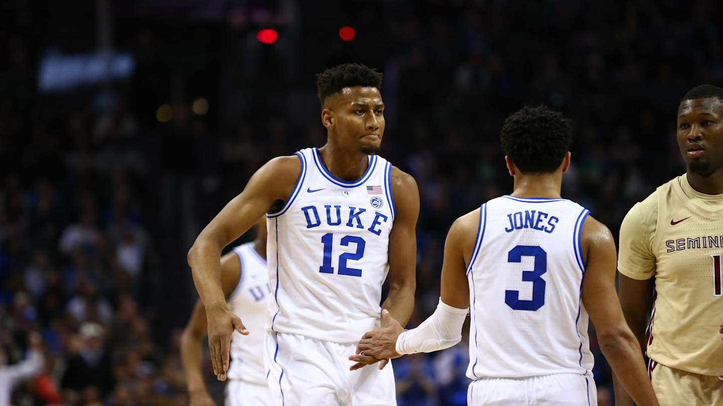 Former Duke basketball player sinks 85-foot prayer during game - Sports ...