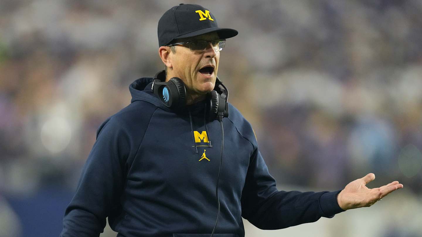 Cover Up?: Michigan Wolverines Coach Jim Harbaugh Faces 4-Game ...