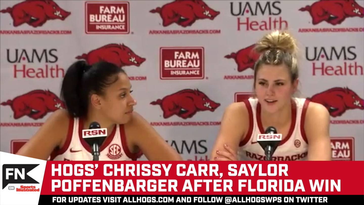 Hogs' Chrissy Carr, Saylor Poffenbarger on Florida Win - Sports ...