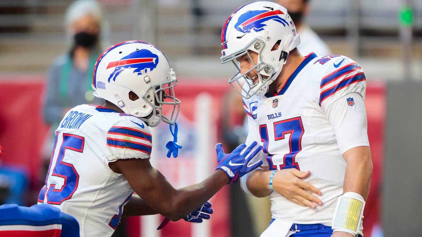 Buffalo Bills WATCH: Josh Allen Finds John Brown for Diving TD vs. New ...