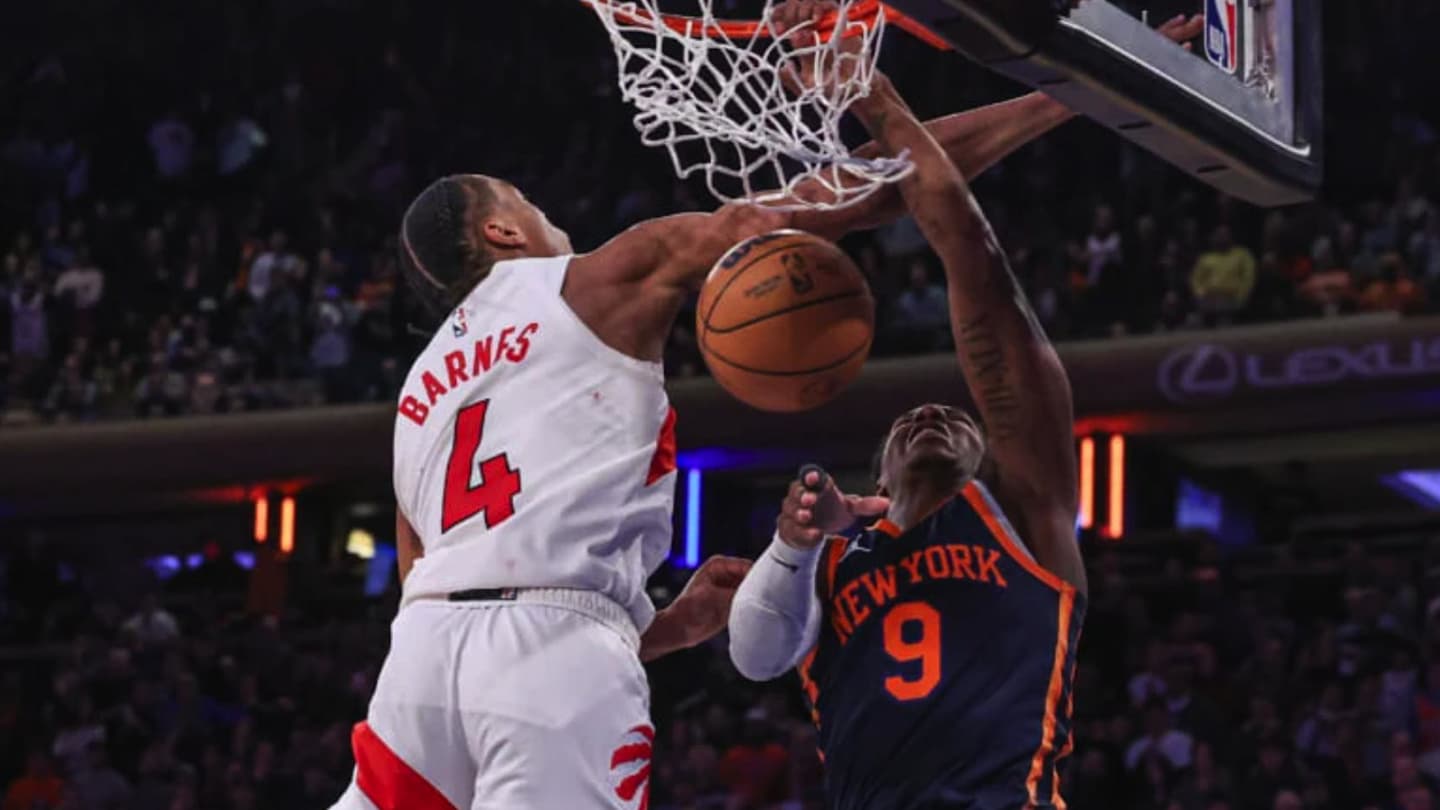 NBA Dunks on New York Knicks, RJ Barrett Slam in Monday's Last Two ...