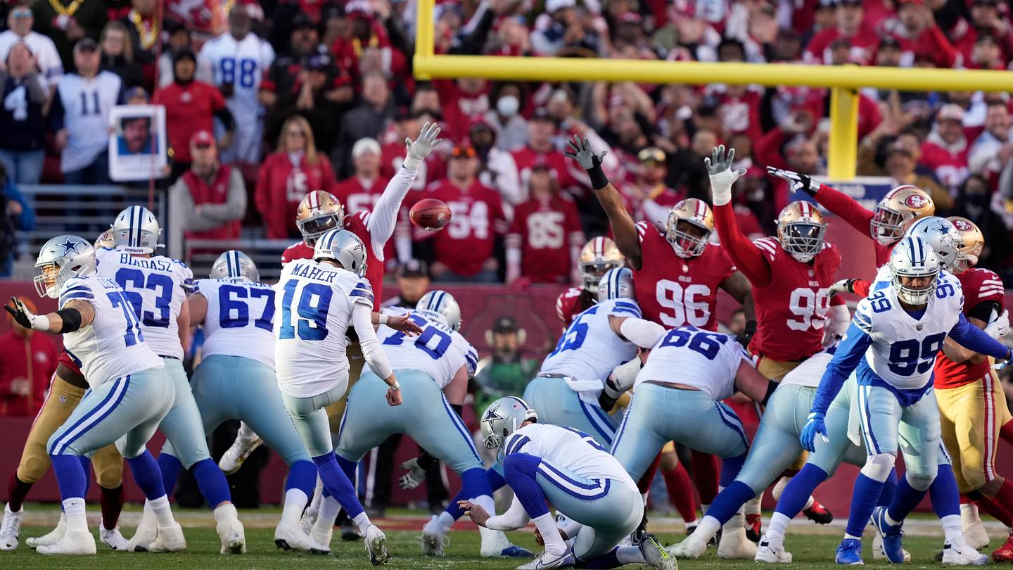 Football World Reacts to Brett Maher’s Missed PAT vs. 49ers - Sports ...