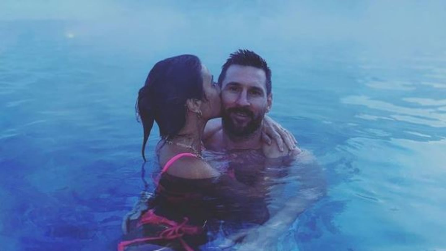 Lionel Messi shares holiday photos of family ski trip to the Alps ...