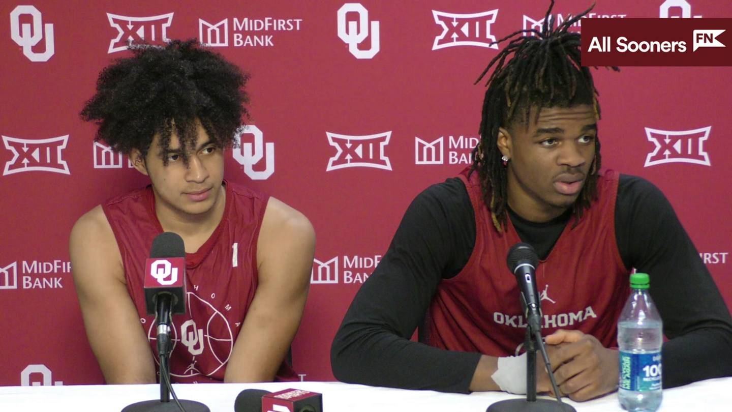 WATCH: Oklahoma F Jalen Hill & G Otega Oweh Press Conference - Sports ...