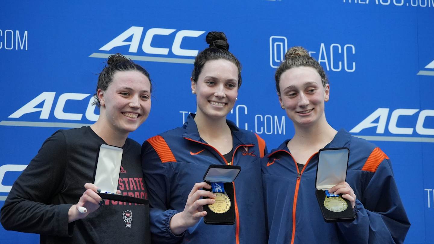 Virginia Wins Three More Titles on Friday at ACC Swim & Dive ...