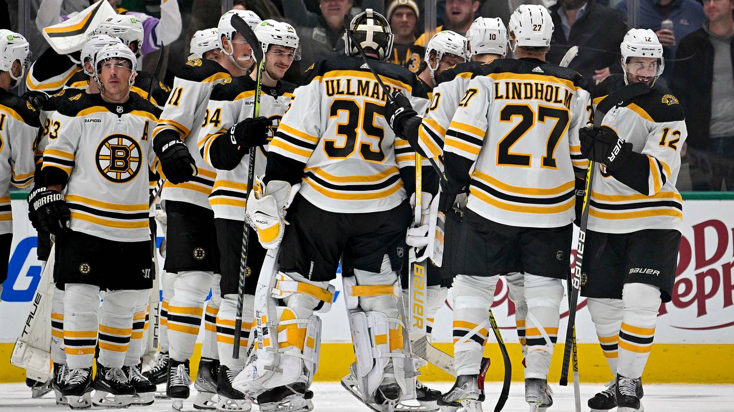 Boston Bruins on pace to break NHL single-season wins record - Sports ...