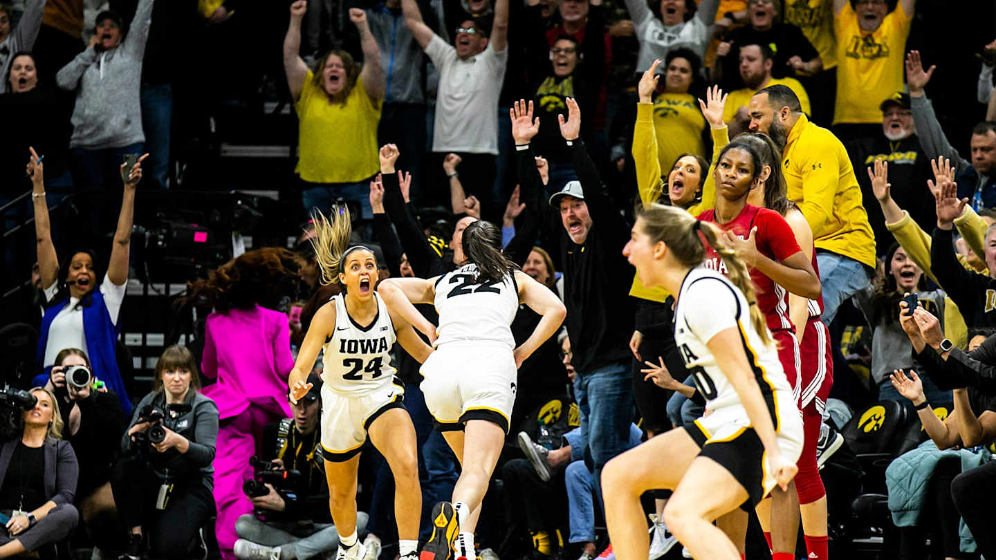 Caitlin Clark, Hawkeyes Sink No. 2 Indiana - Sports Illustrated Iowa ...