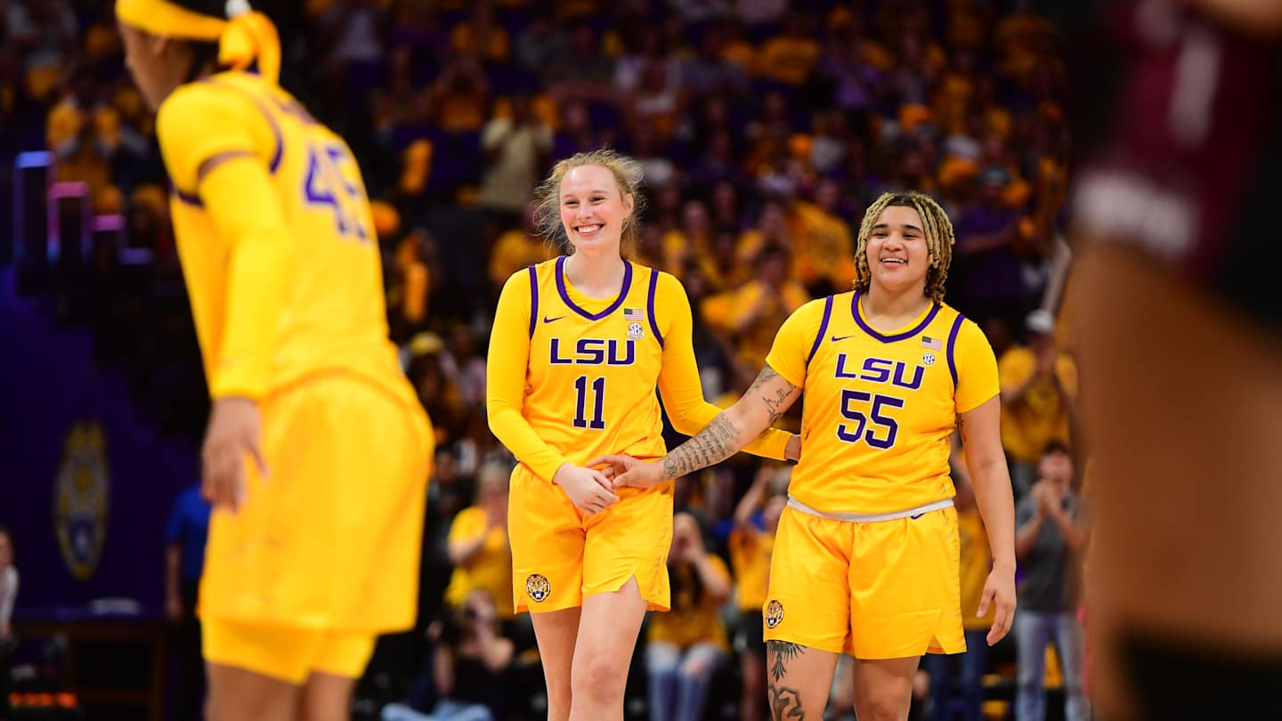 No. 5 LSU Defeats Mississippi State 74-59 on Senior Night - Sports ...