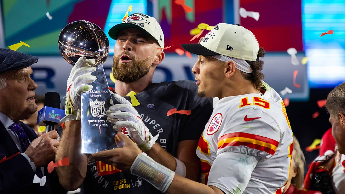 Chiefs Players Take Las Vegas in Champagne-Filled Super Bowl ...