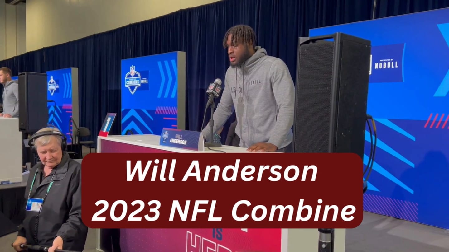 Watch: Arizona Cardinals Prospect Will Anderson at 2023 NFL Combine ...