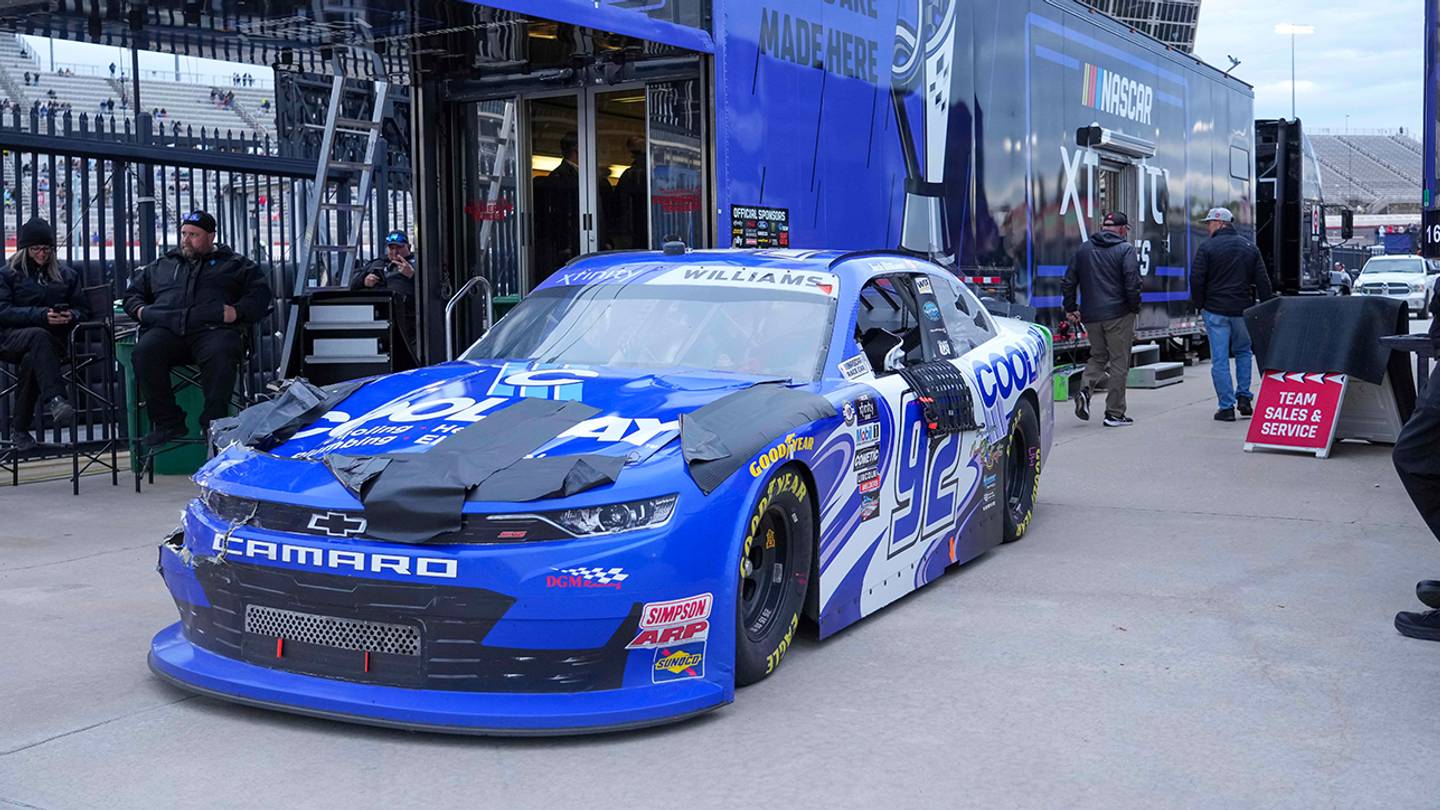 NASCAR Xfinity Driver Josh Williams Parks Car on Finish Line in Epic ...