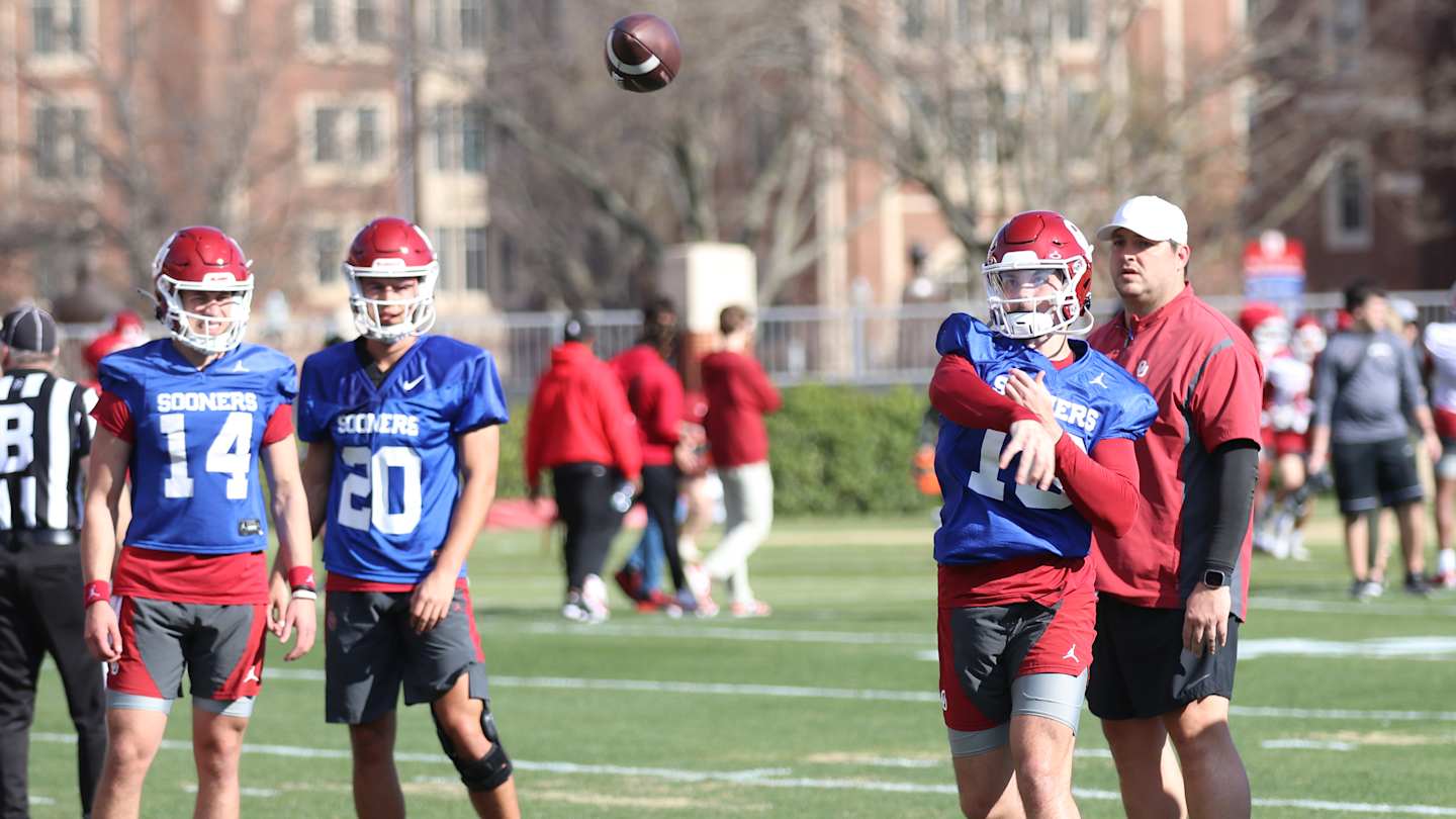 How Oklahoma Quarterbacks Opened Spring Practice on Tuesday - Sports ...