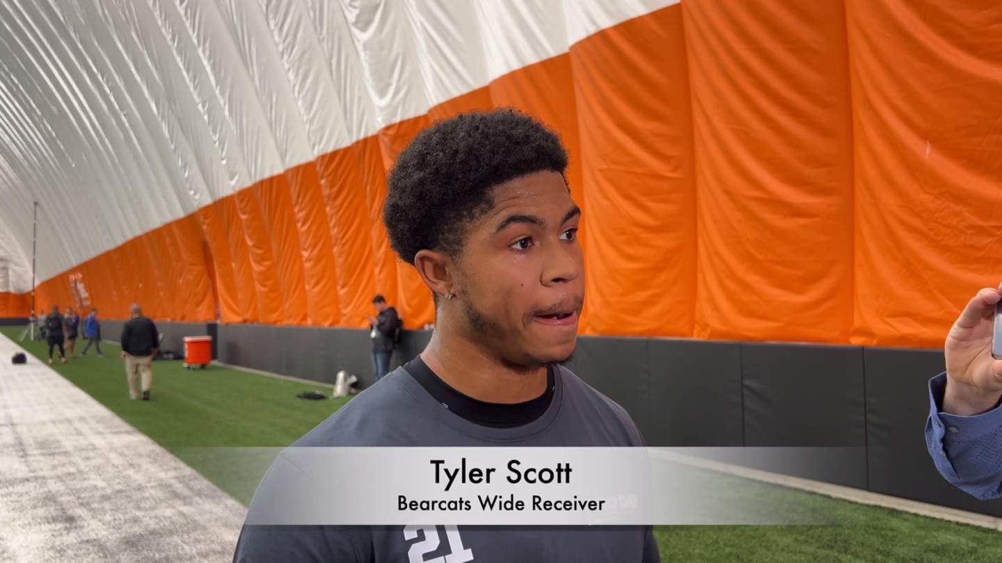 Watch: Cincinnati Bearcats Wide Receiver Tyler Scott Recaps Pro Day ...