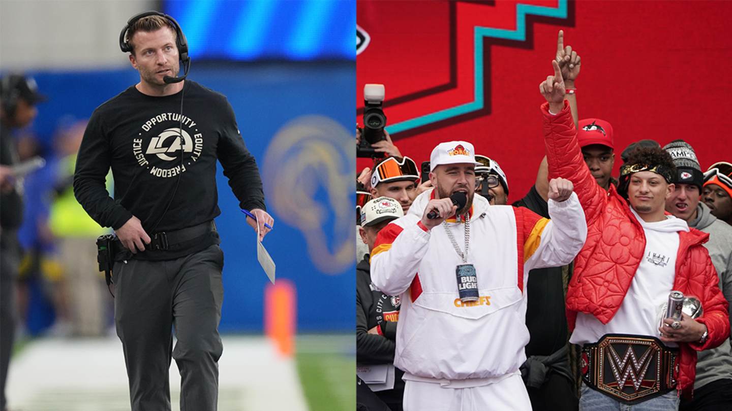 WATCH: Kanas City Chiefs Travis Kelce Mistakes Los Angeles Rams Sean ...