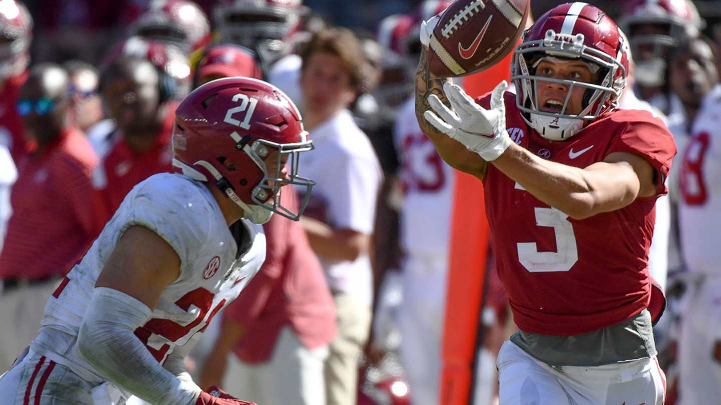 Alabama Safety Jake Pope Delivers Monster Hit in Crimson Tide Spring ...
