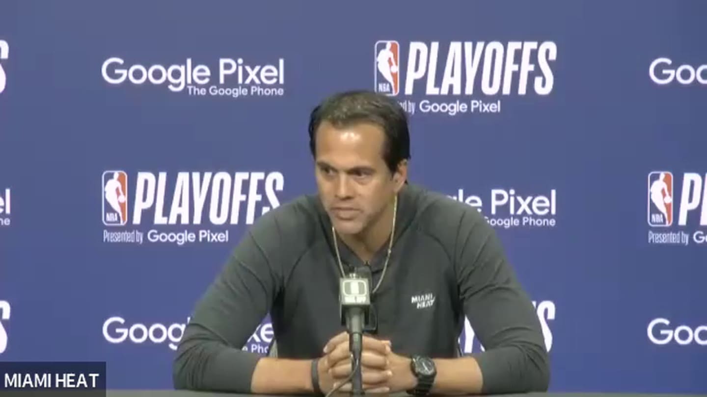 Miami Heat Coach Erik Spoelstra Using Same Starting Lineup against ...