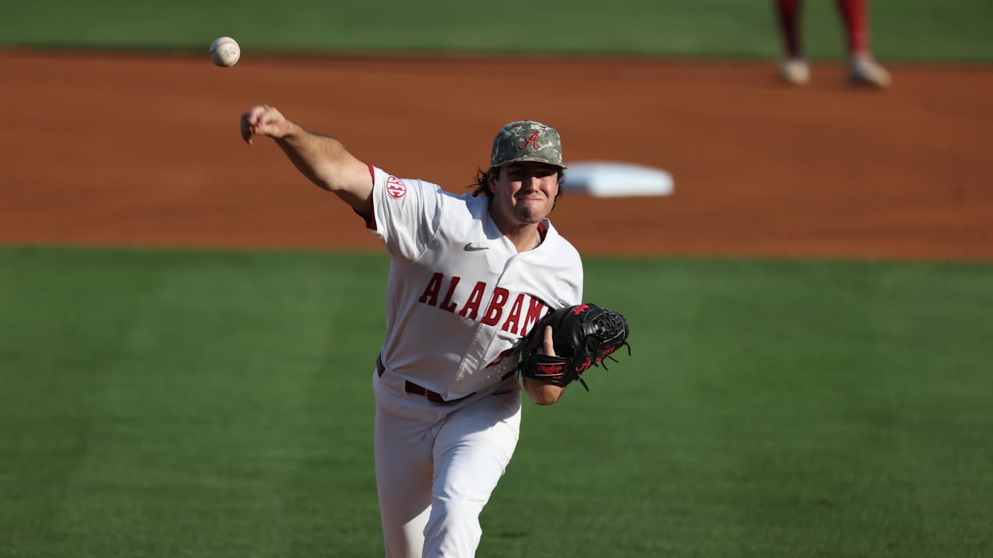 Holman’s Dominant Start Leads Alabama Baseball Past Ole Miss in Game 1 ...