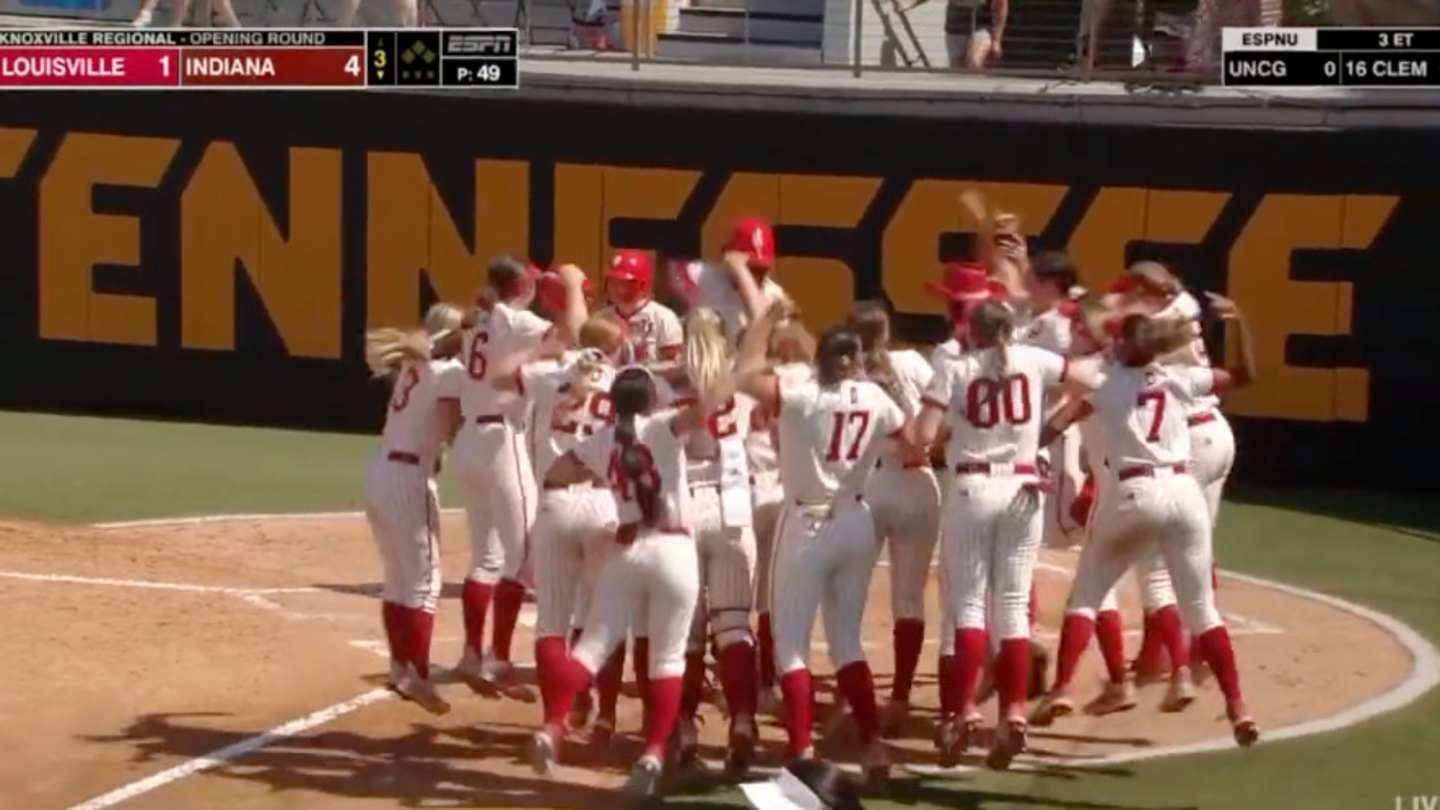 Indiana Softball Beats Louisville For First NCAA Tournament Win in 17 ...