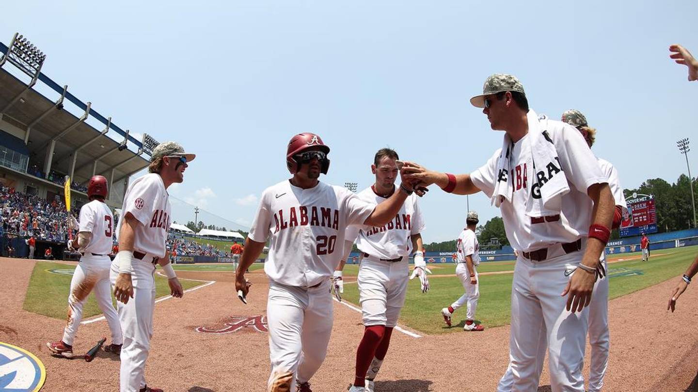 Alabama Baseball Holds On to Beat Auburn, Remains Alive at SEC ...