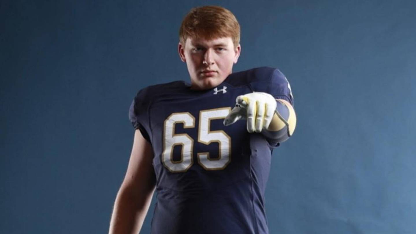 Joe Otting Bracing For The Transition To Notre Dame - Sports ...