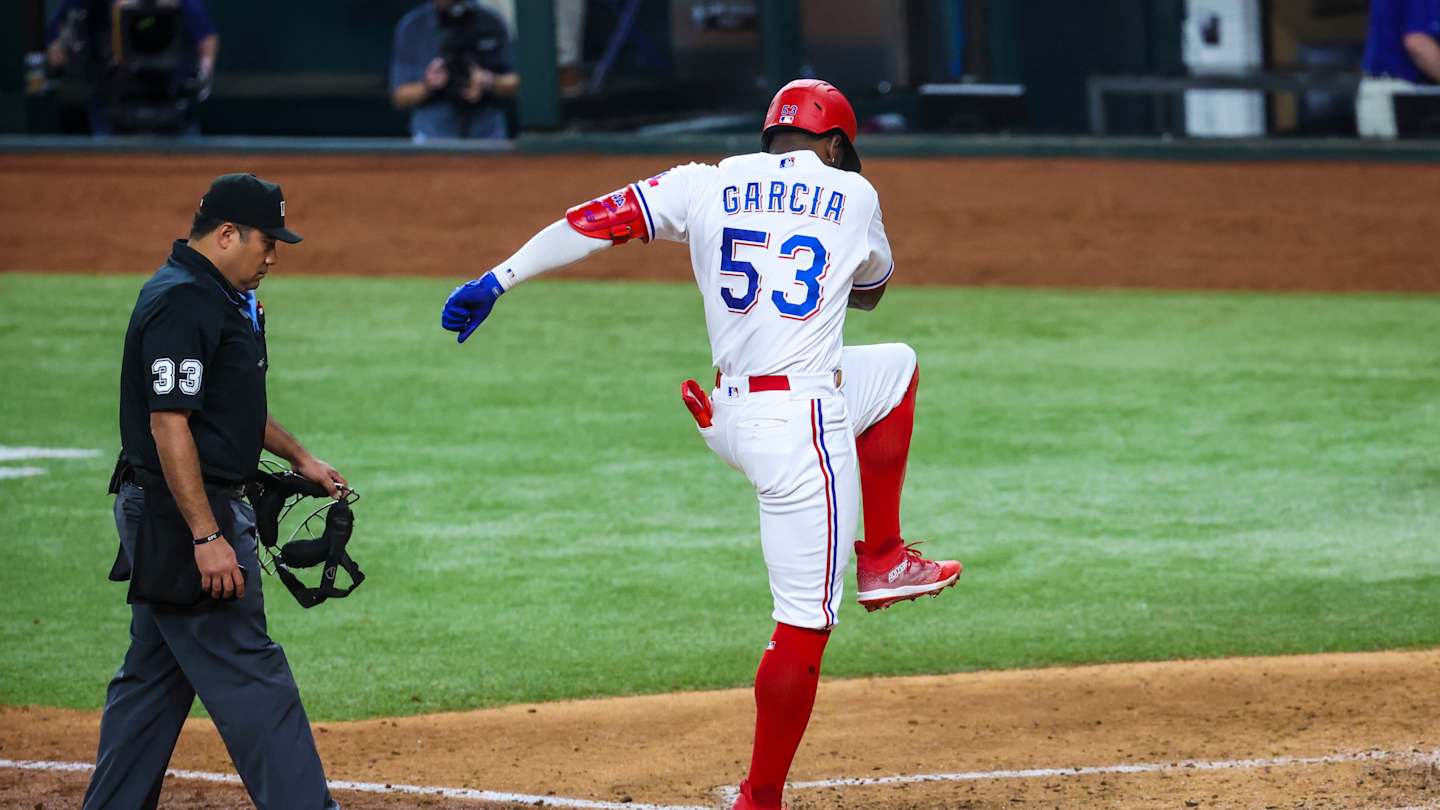 Adolis Garcia Enjoys 'Big Day' as Texas Rangers Down St. Louis ...