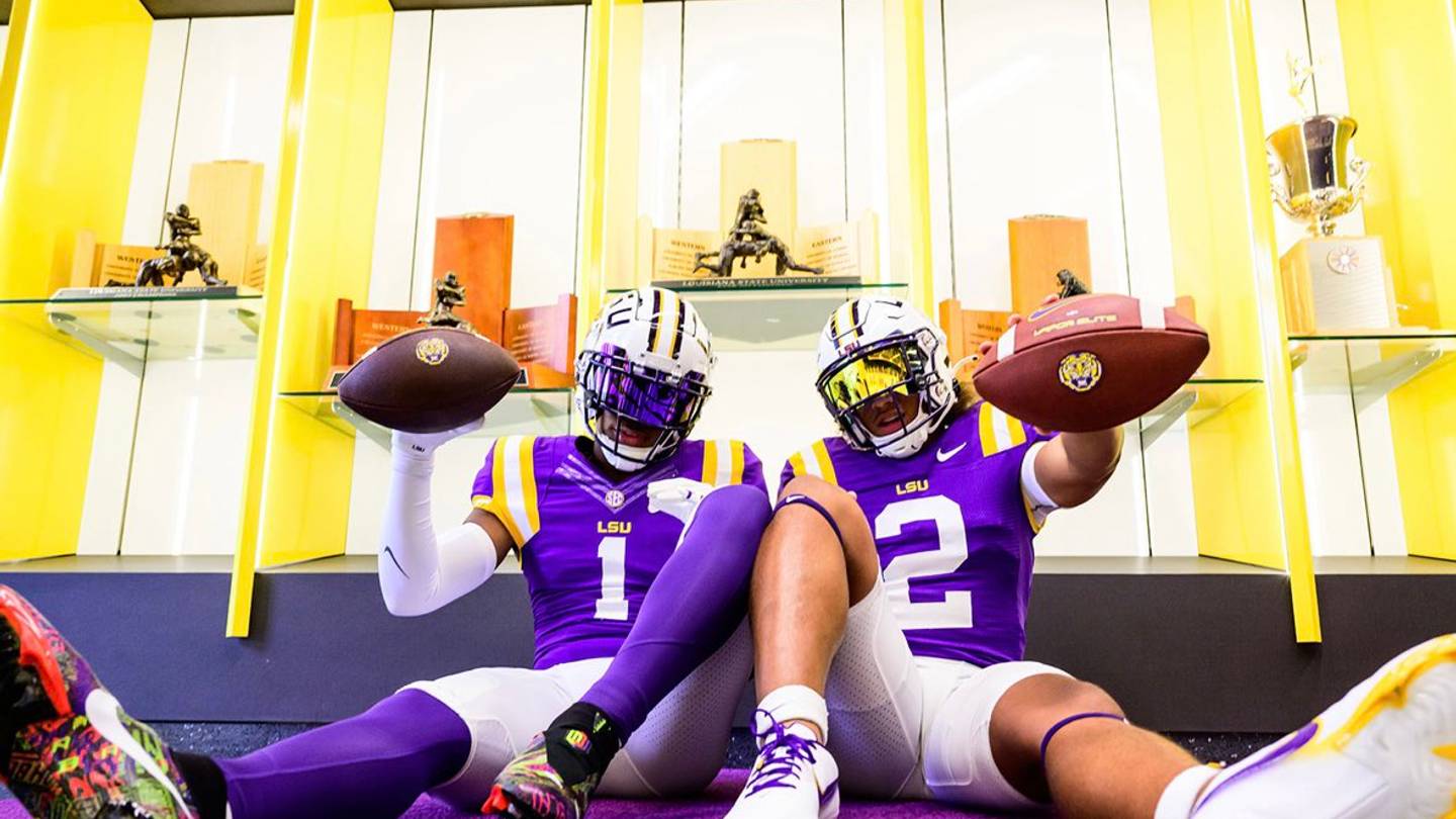 LOOK: 4-Star WR Drelon Miller on LSU Visit Alongside Colin Hurley ...