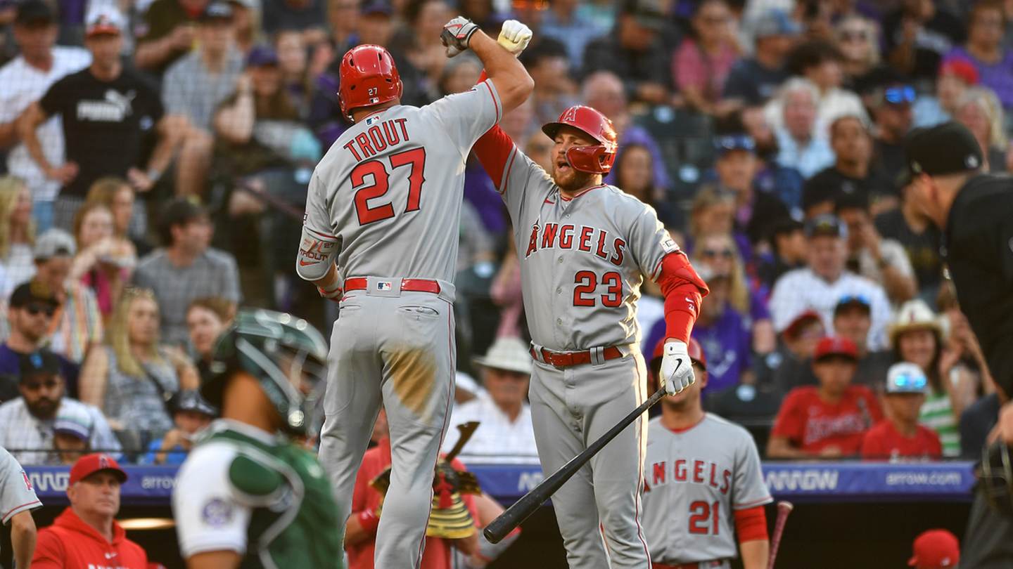 Angels Launch Back-to-Back-to-Back Home Runs, Score 23 Runs in Four ...