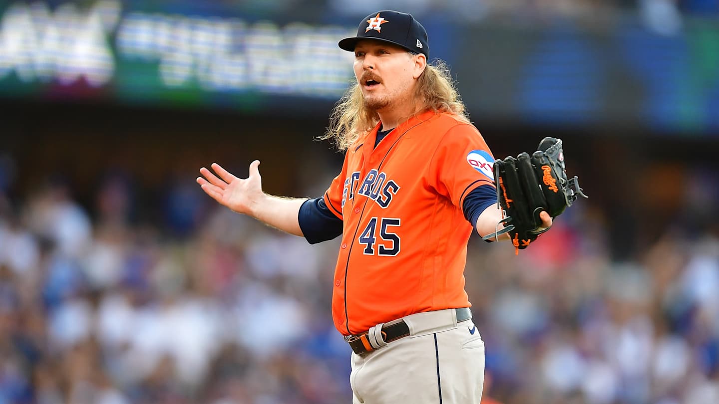 Dodgers News: Astros Pitcher Ryne Stanek Plays Victim After Balk, Loss ...