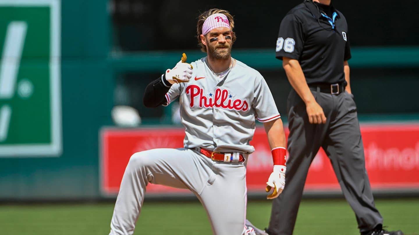 Phillies’ Bryce Harper to Play Defense for First Time Since April 2022 ...