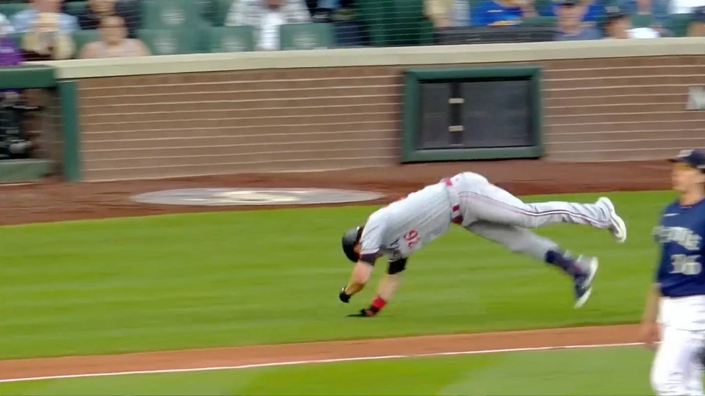 Twins’ Max Kepler got coolest double of MLB season after tripping over ...