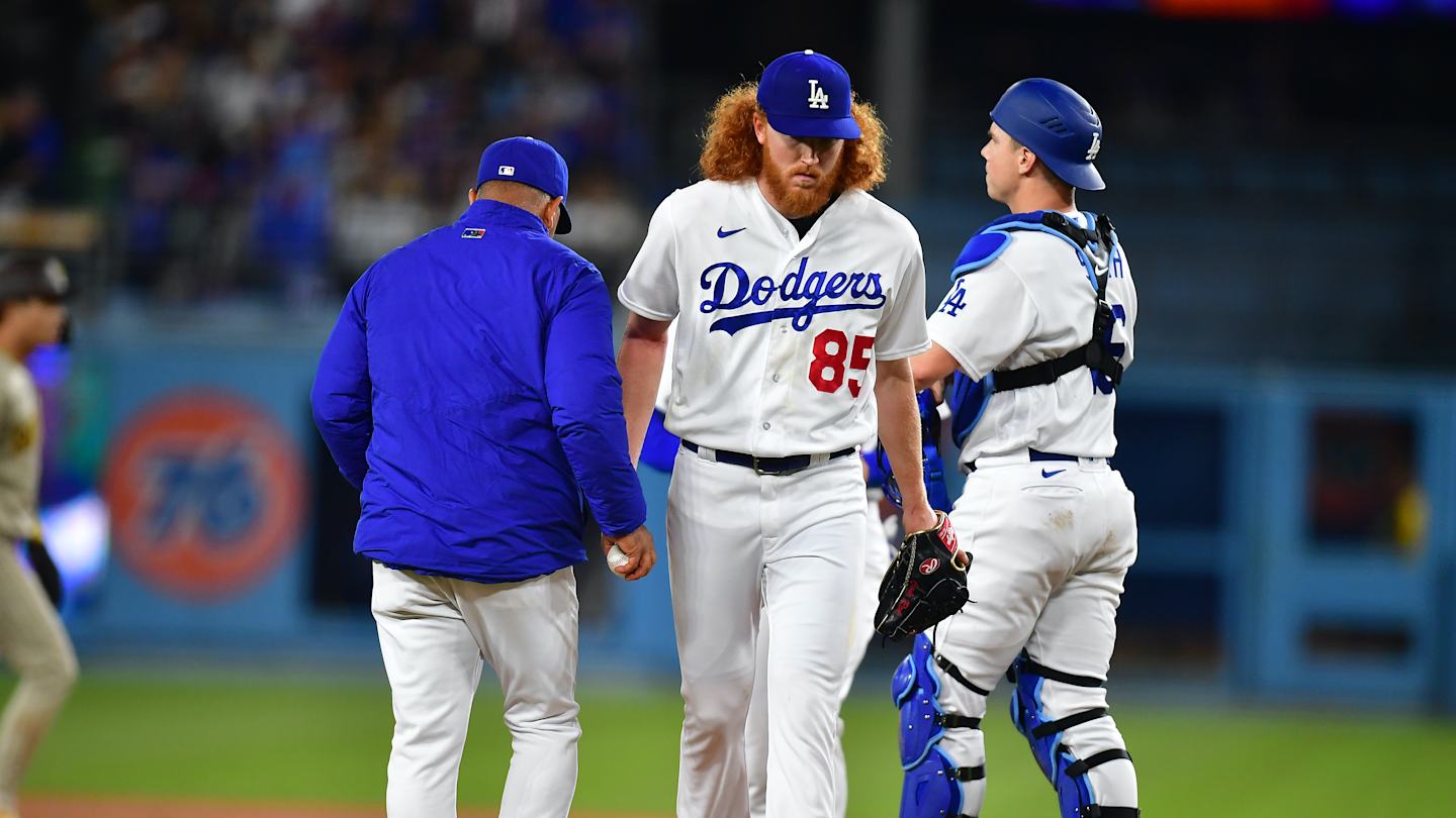 Los Angeles Dodgers Pitcher Dustin May Out 12 Months Following Elbow ...