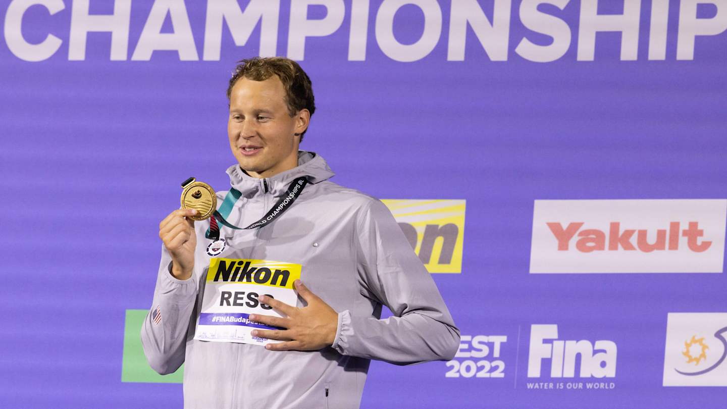 American Swimmer Justin Ress Wins Gold at Worlds After Initial DQ ...