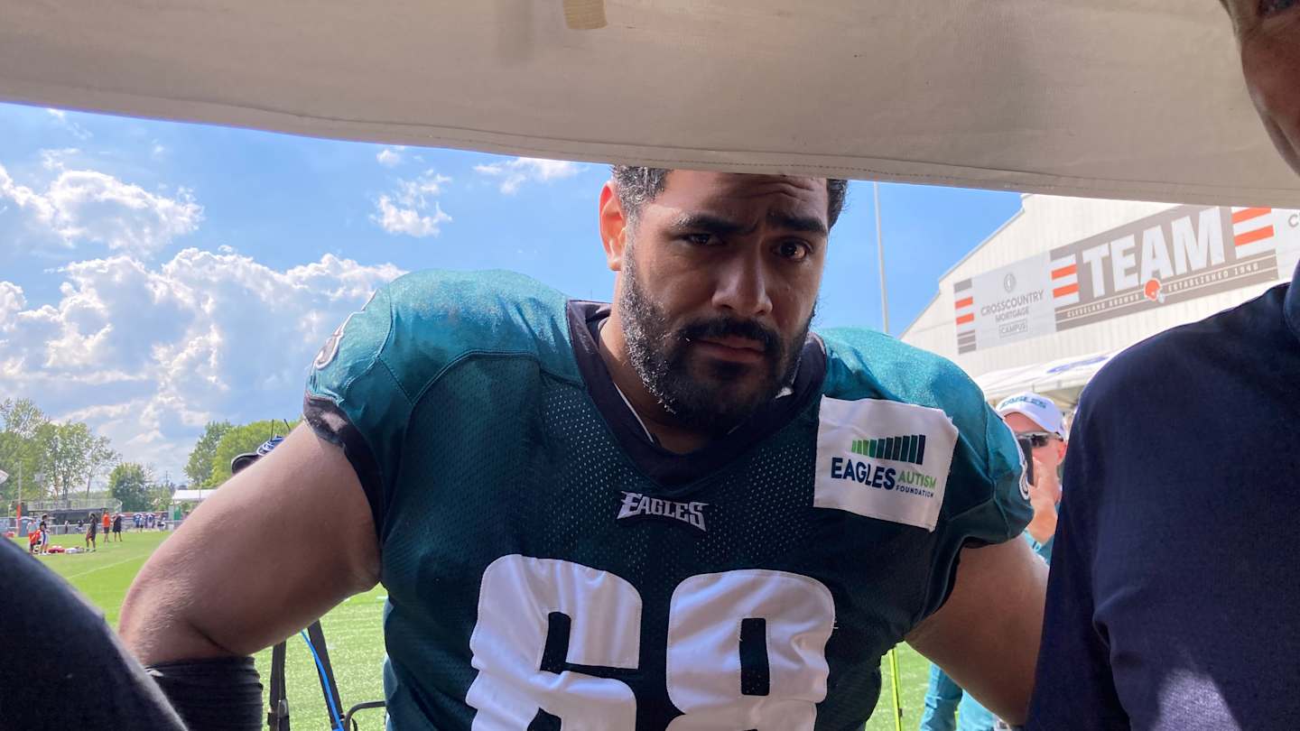 Jordan Mailata Looking to Grow from Work Against Myles Garrett - Sports ...