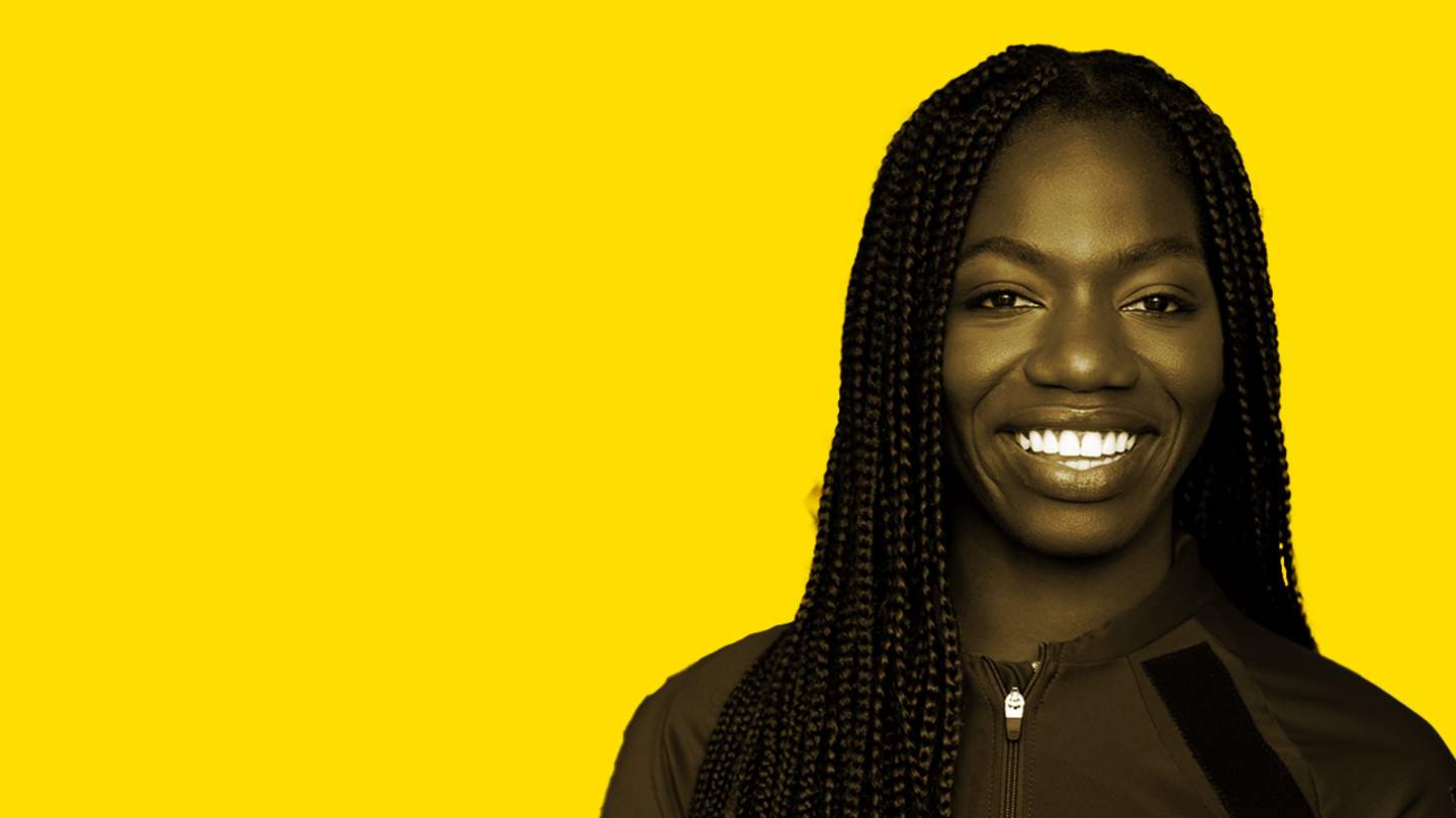 U.S. Olympic speedskater Maame Biney is learning how to enjoy life ...