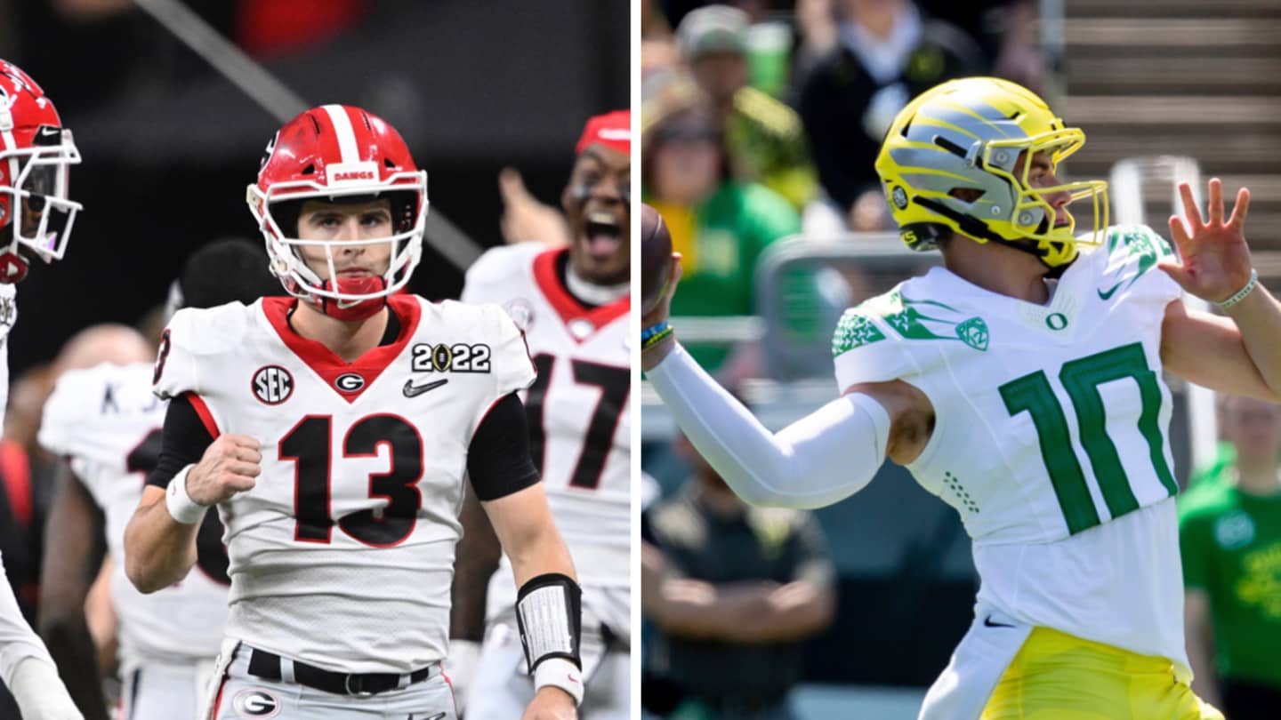 Georgia Football QB Stetson Bennett vs Oregon Football QB Bo Nix - Sports Illustrated Georgia ...