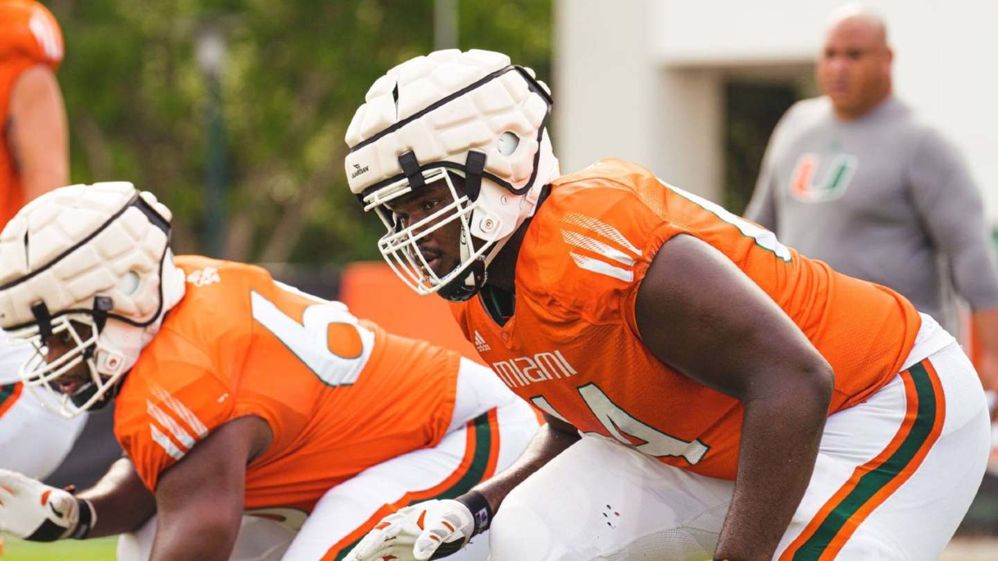 Miami Hurricanes OL Jalen Rivers Named ACC Lineman of the Week - All ...