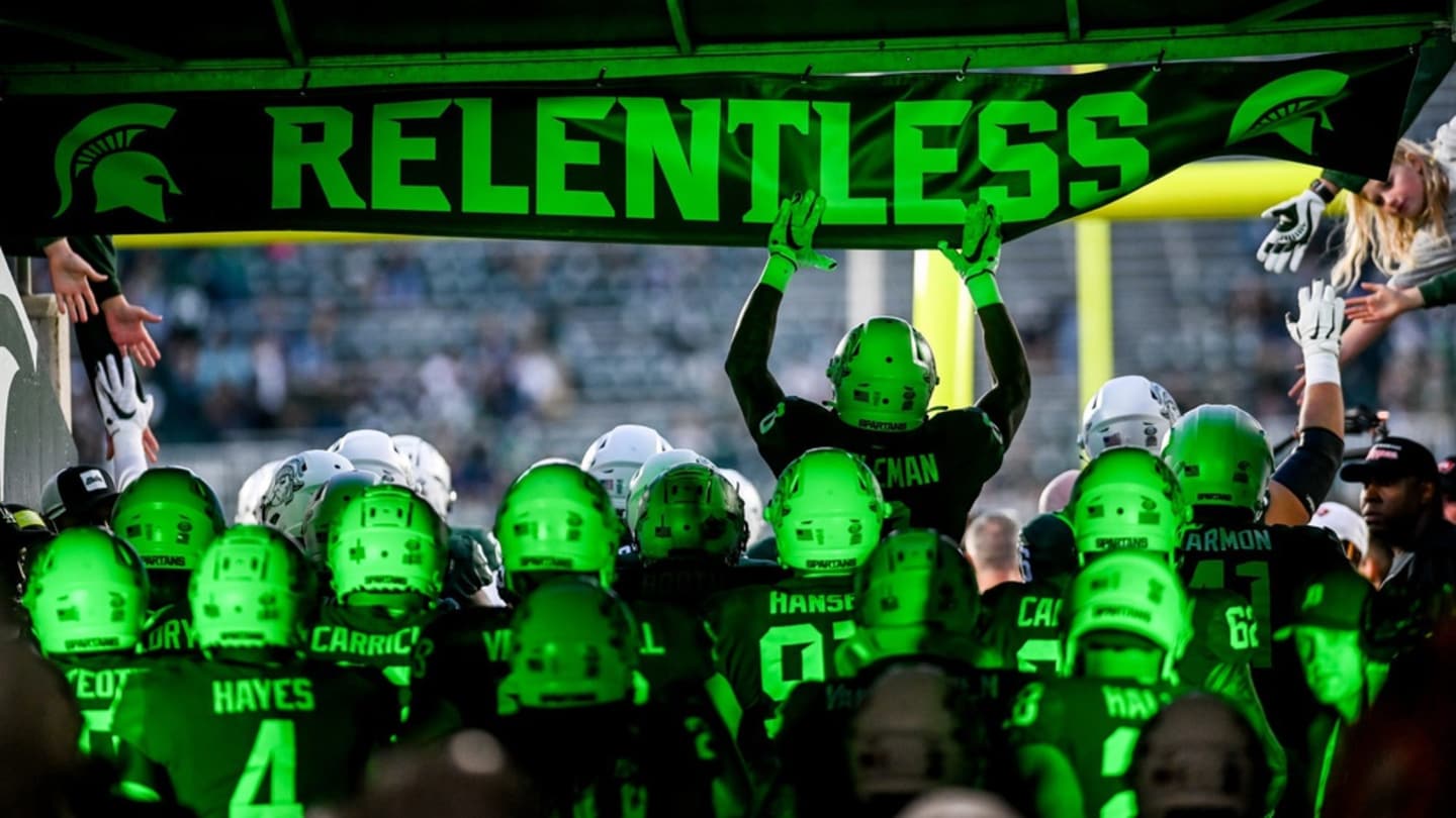 Michigan State football reveals new helmets with uniforms for Akron ...