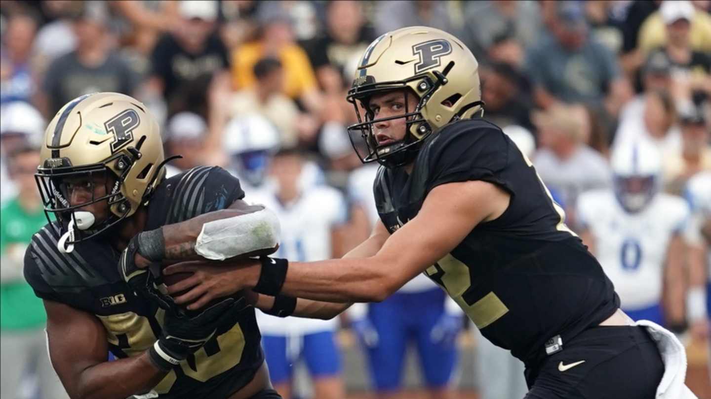 Purdue Quarterback Aidan O'Connell Out vs. Florida Atlantic, Austin ...