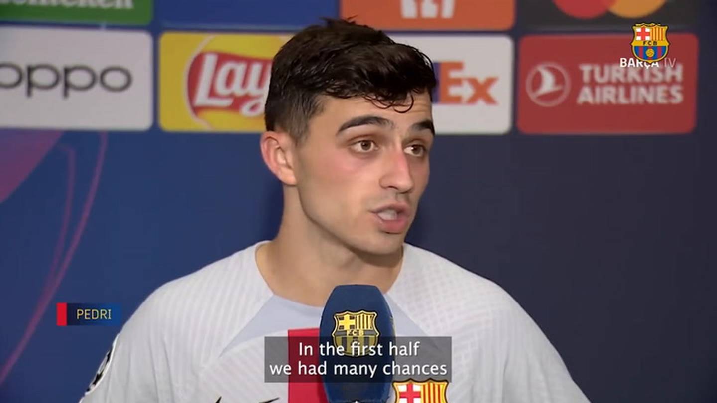 Pedri: 'The result does not reflect what happened in the pitch ...