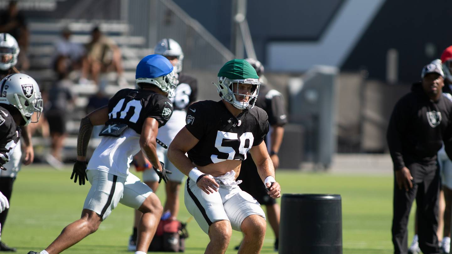 From the locker room: Las Vegas Raiders Luke Masterson - Sports ...