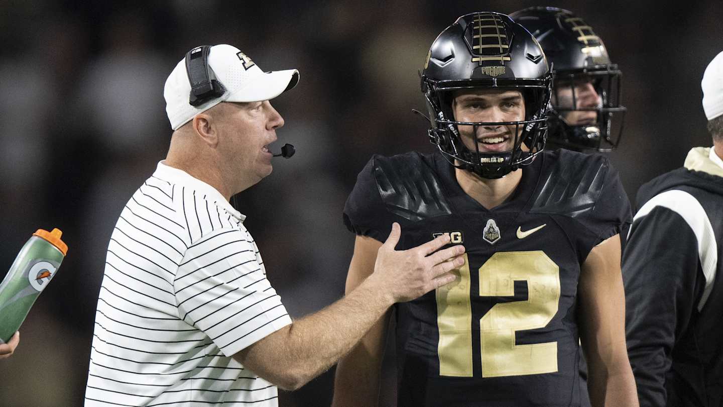 Purdue Coach Jeff Brohm Gives Final Thoughts Before Road Game Against ...