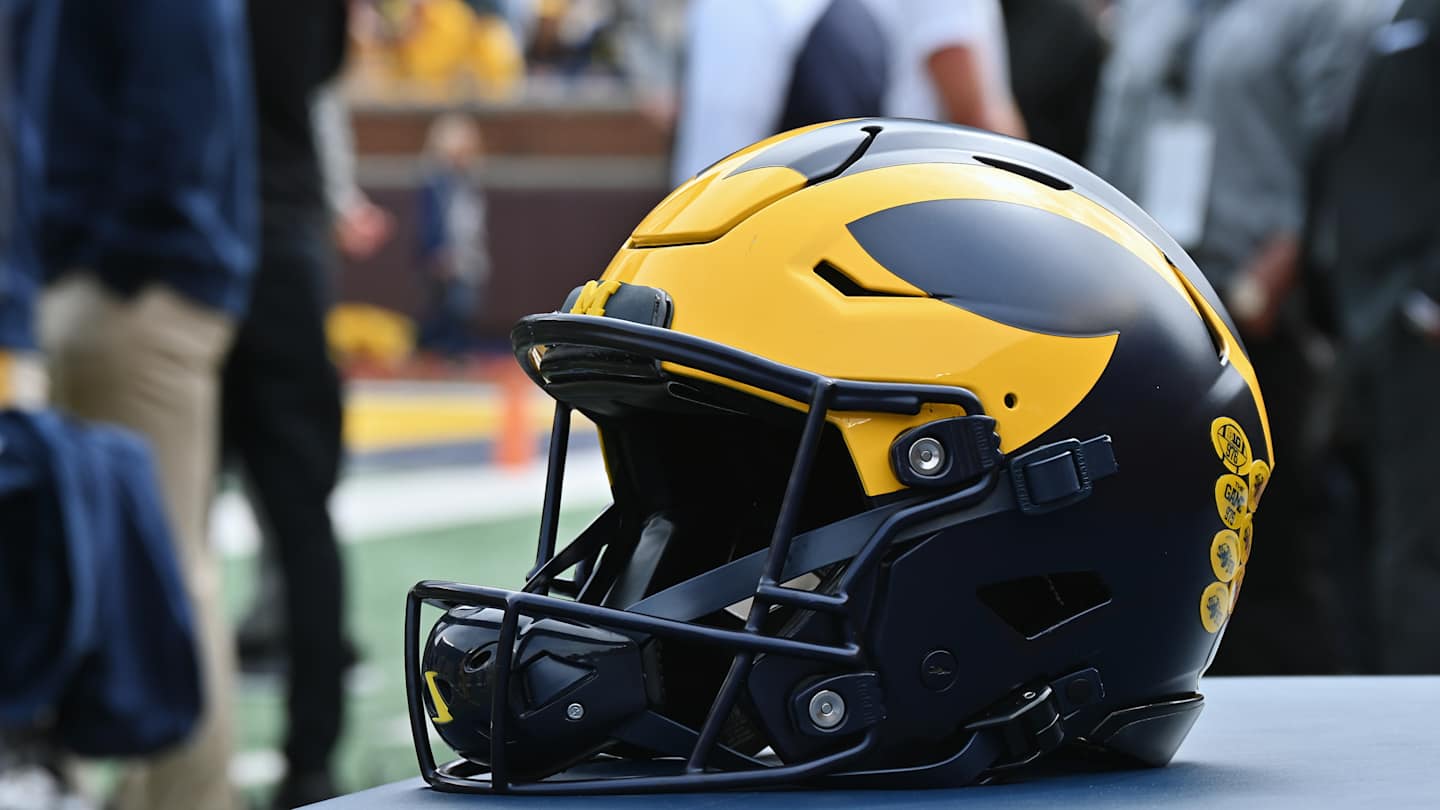 Michigan Unveils New Addition To Helmet For College Football Playoff ...